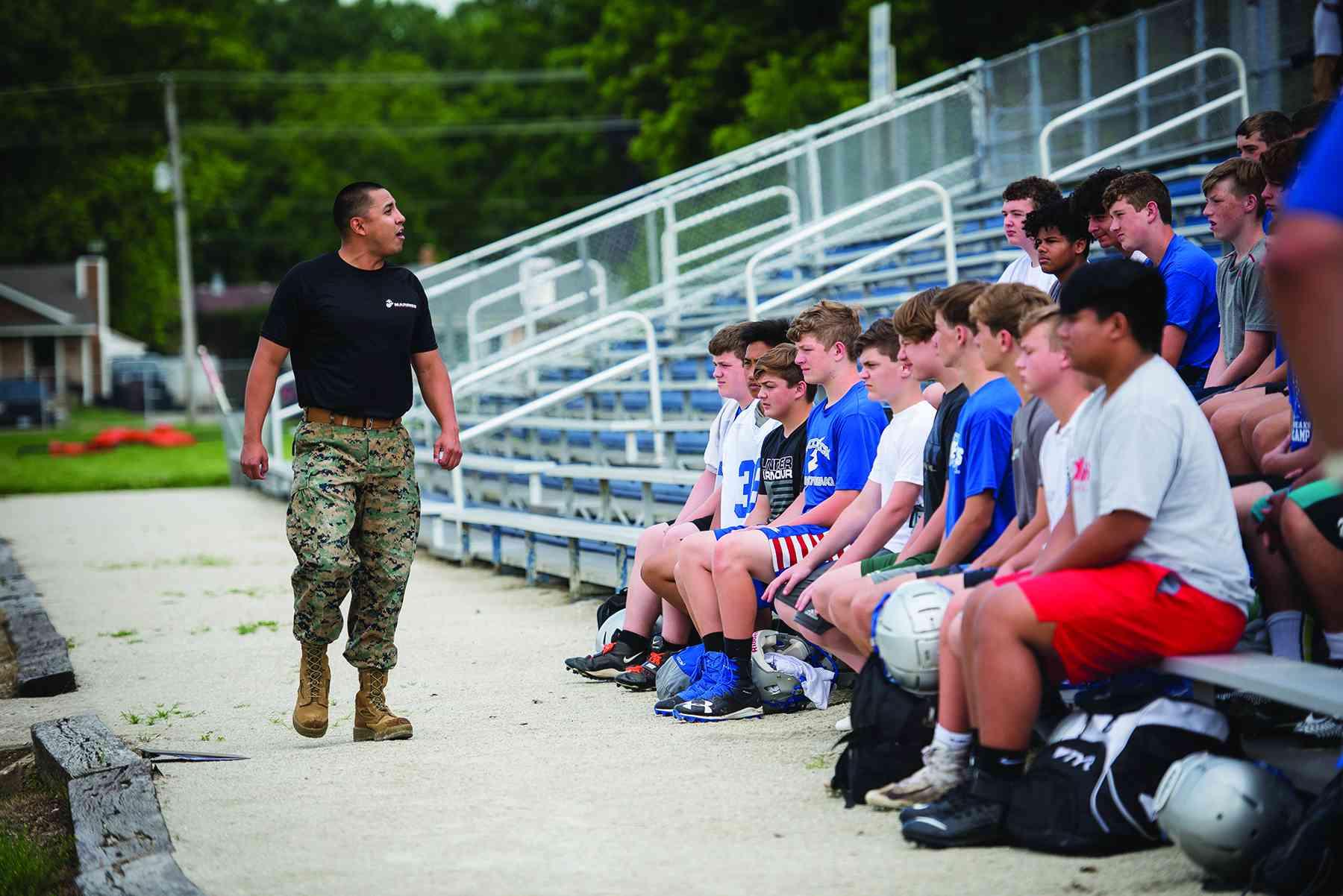 Teamwork ethic shared by Marine recruiter - The Woodstock Independent