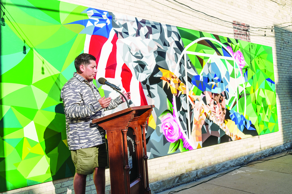 ‘Story of the Square’: Artist uses golden scissors to cut ribbon for ...